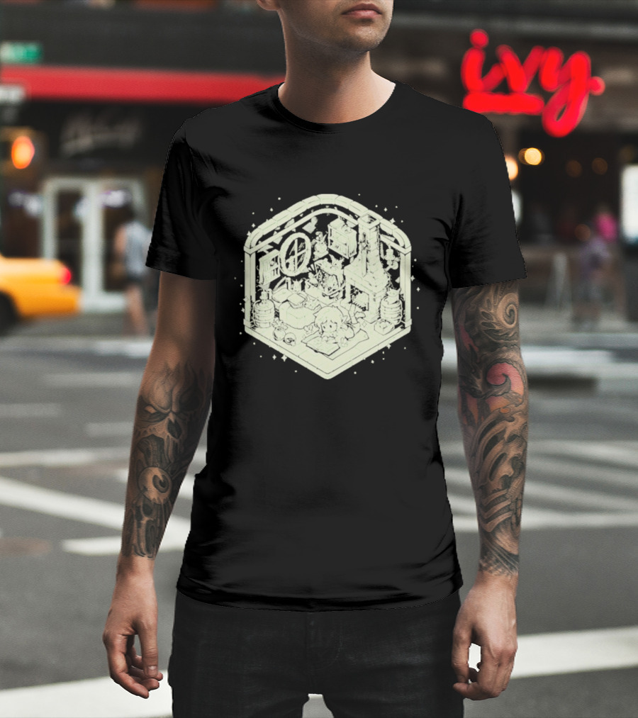 Cozy Hero's Hideout Avengers Room Isometric T-Shirt