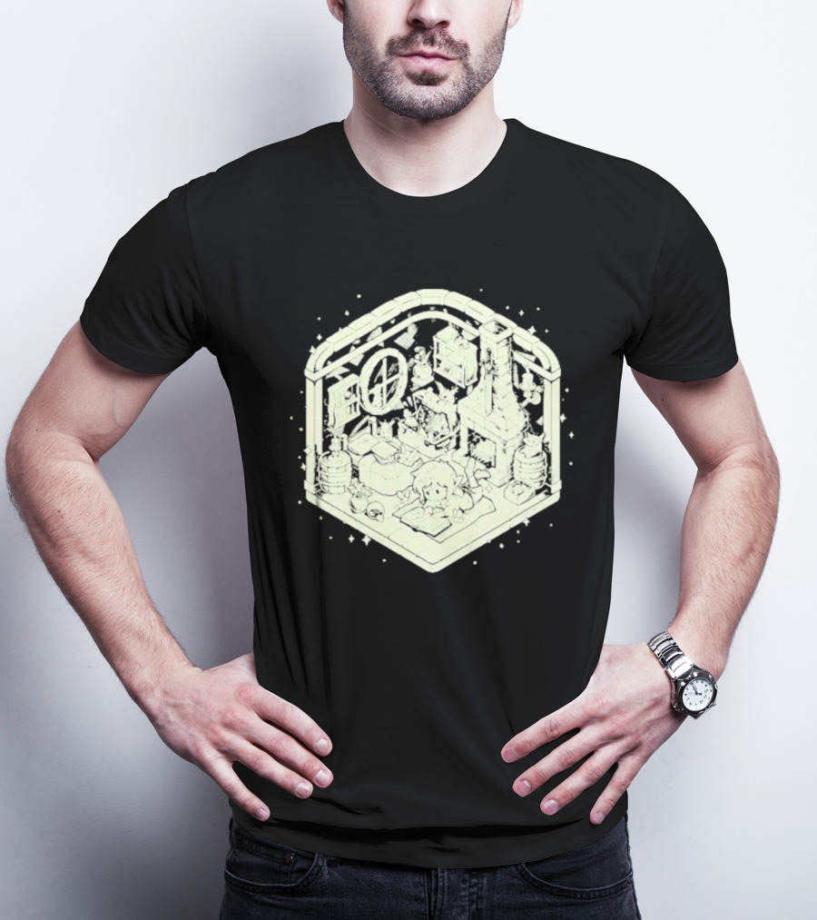 Cozy Hero's Hideout Avengers Room Isometric T-Shirt