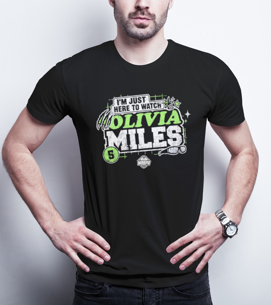 I'm Just Here To Olivia Miles 5 Minnesota Lynx WNBA T-Shirt