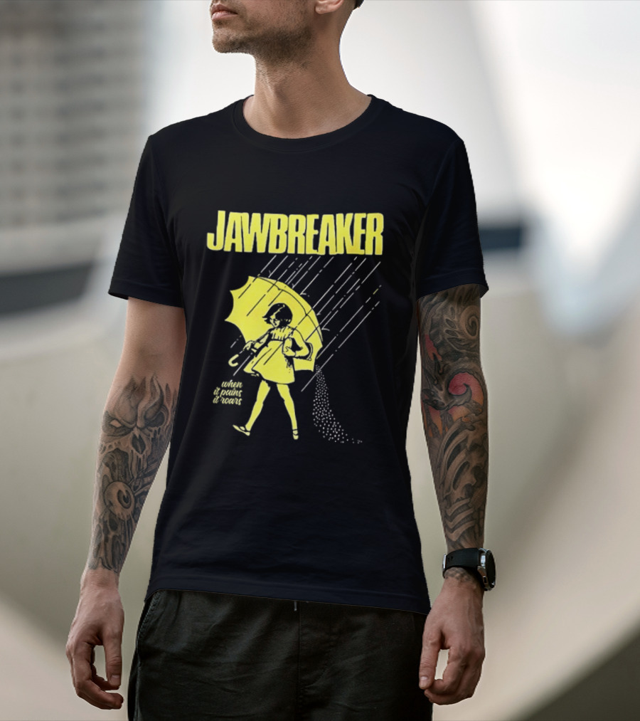 Jawbreaker When It Pains It Roars 2025 Japan Autumn Umbrella Girl T-Shirt