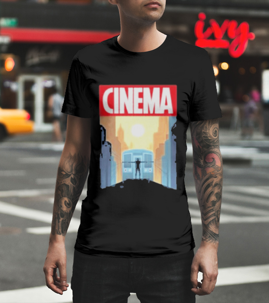 Screencrush Cinema Spidey Subway Sunset Scene T-Shirt