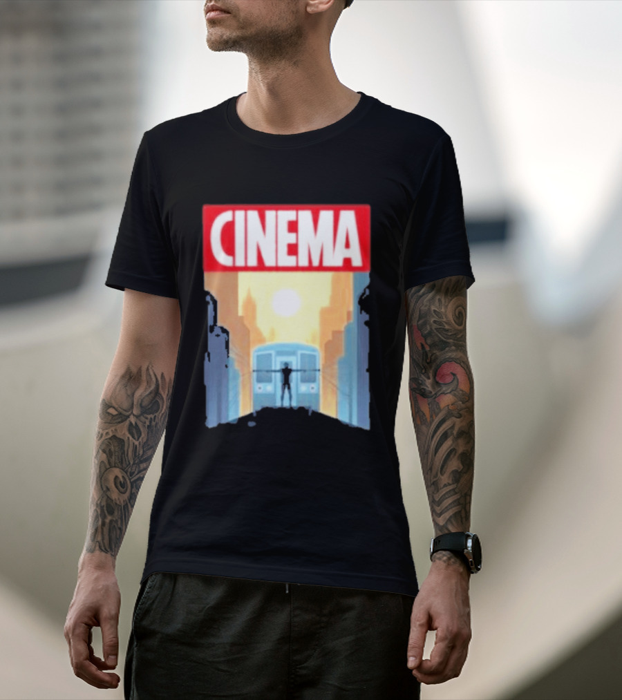 Screencrush Cinema Spidey Subway Sunset Scene T-Shirt