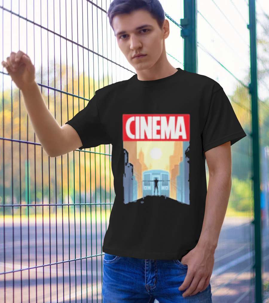 Screencrush Cinema Spidey Subway Sunset Scene T-Shirt
