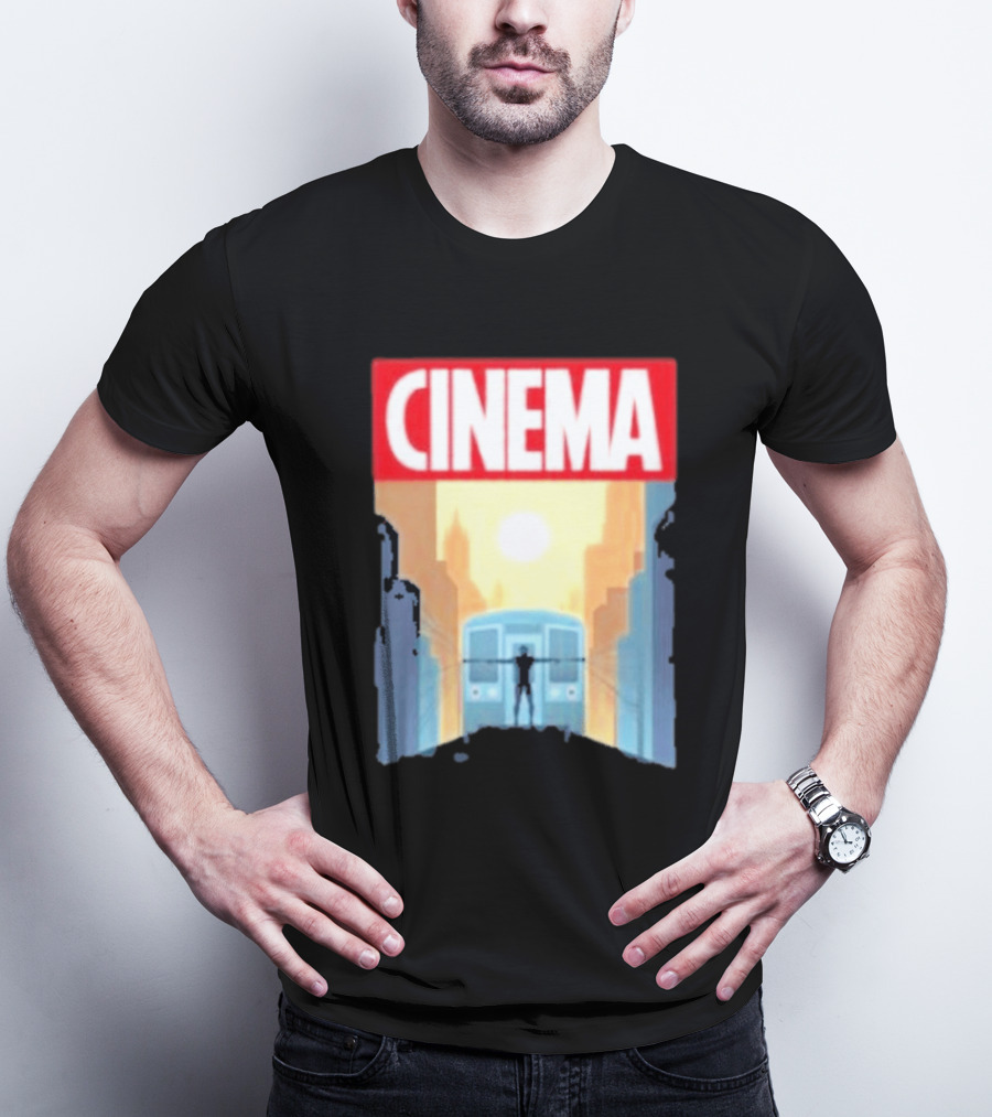 Screencrush Cinema Spidey Subway Sunset Scene T-Shirt