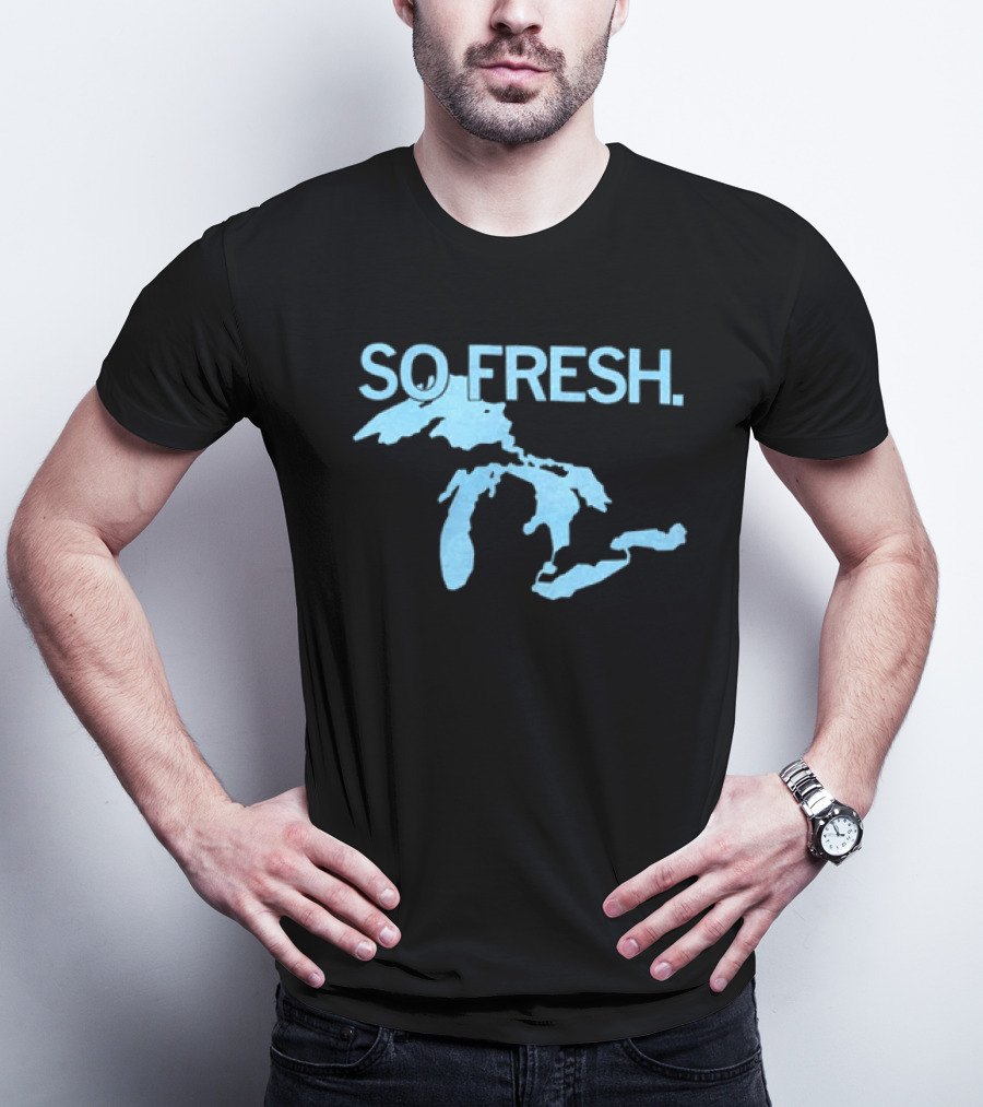 So Fresh Great Lakes Map T-Shirt
