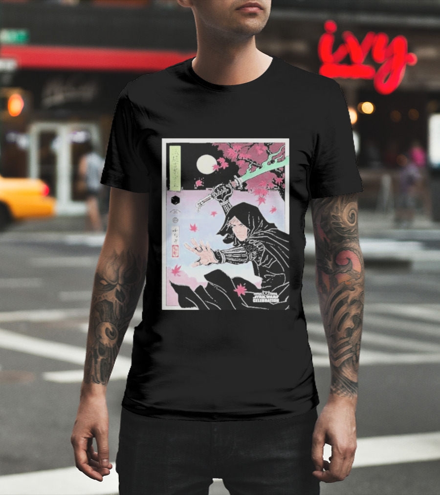 Star Wars Celebration Japan 2025 Luke Skywalker Samurai Art Final Reveal T-Shirt