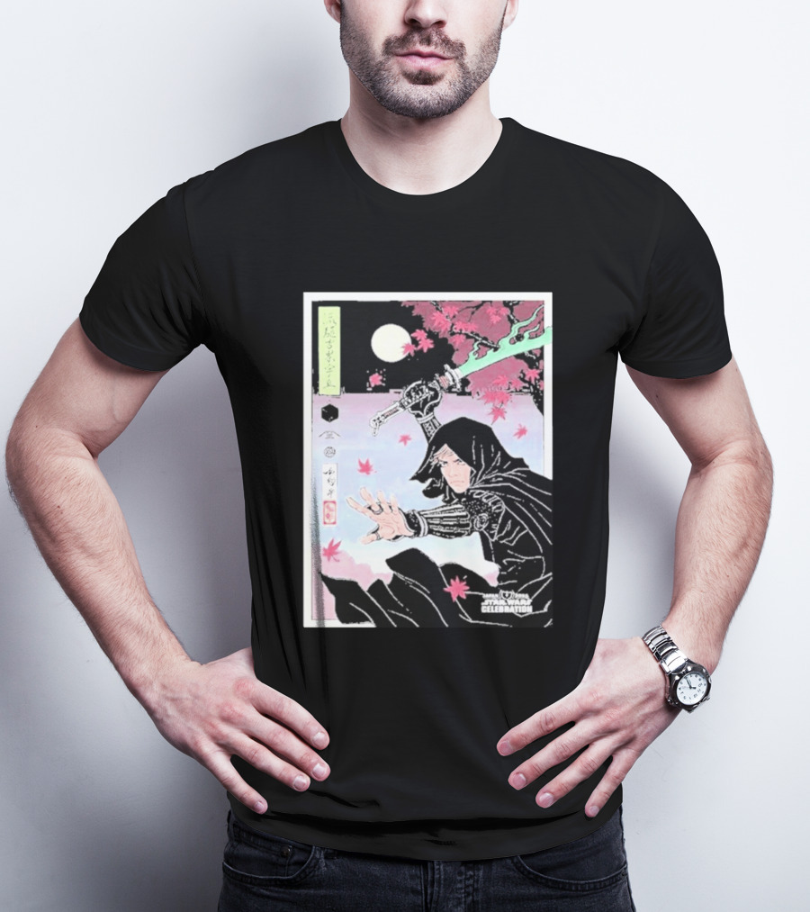 Star Wars Celebration Japan 2025 Luke Skywalker Samurai Art Final Reveal T-Shirt