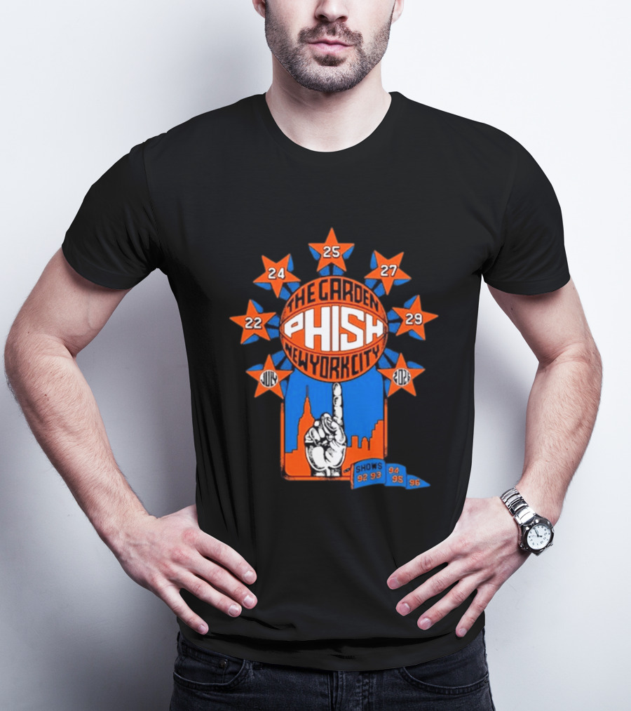 Phish The Garden July 2026 New York City Shows 92 93 94 95 96 T-Shirt