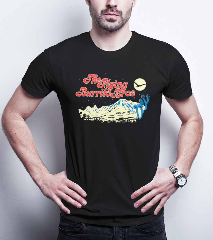 The Flying Burrito Bros Desert Moon Cactus Band T-Shirt