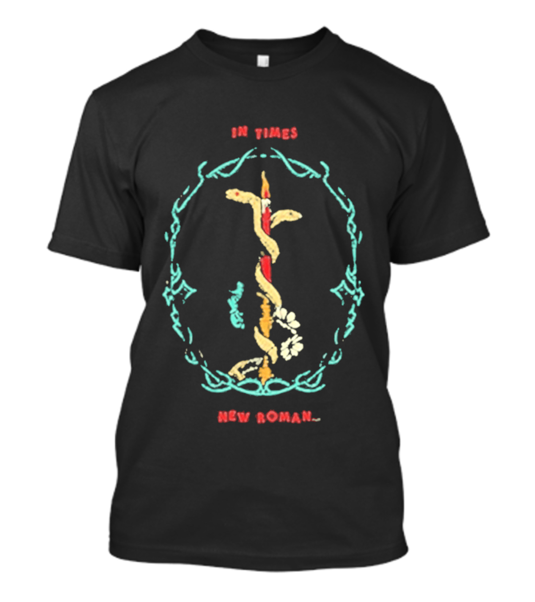 Queens Of The Stone Age In Times New Roman Snake T-Shirt