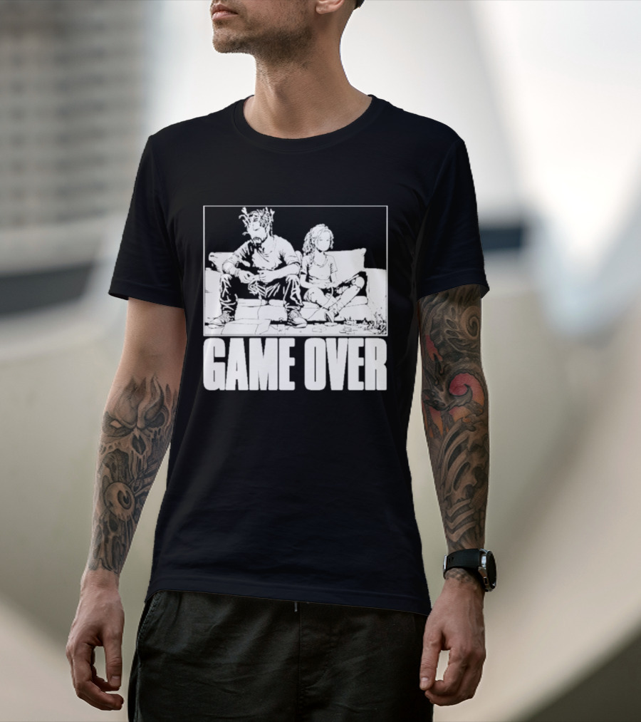 The Reel Rejects TLOU Game Over Couch Scene T-Shirt