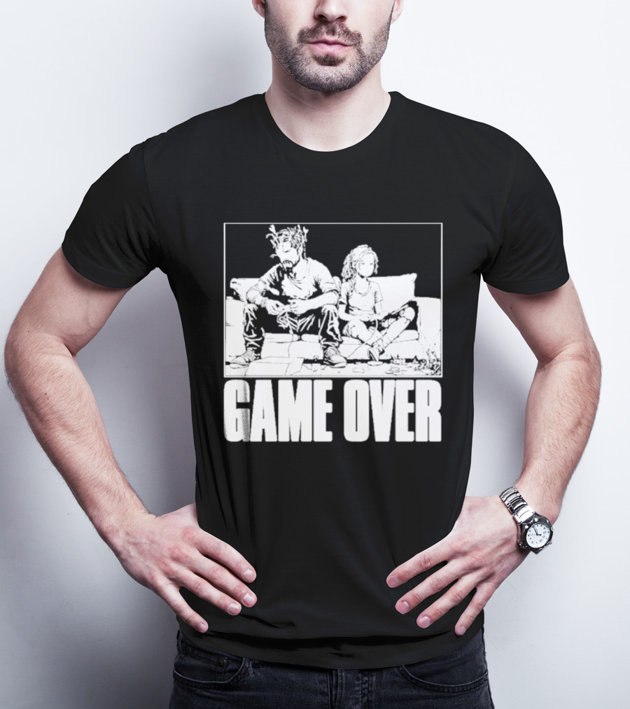 The Reel Rejects TLOU Game Over Couch Scene T-Shirt