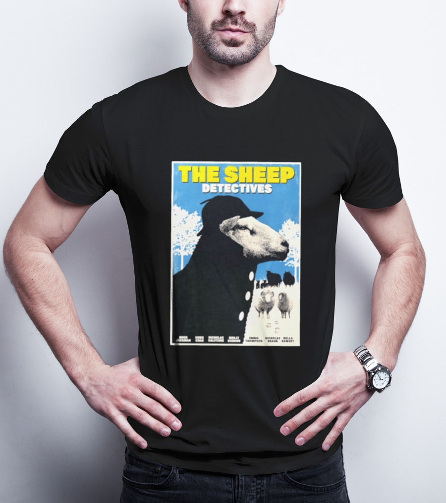 The Sheep Detectives Hugh Jackman Hong Chau Nicholas Galitzine Molly Gordon Emma Thompson Nicholas Braun Bella Ramsey T-Shirt
