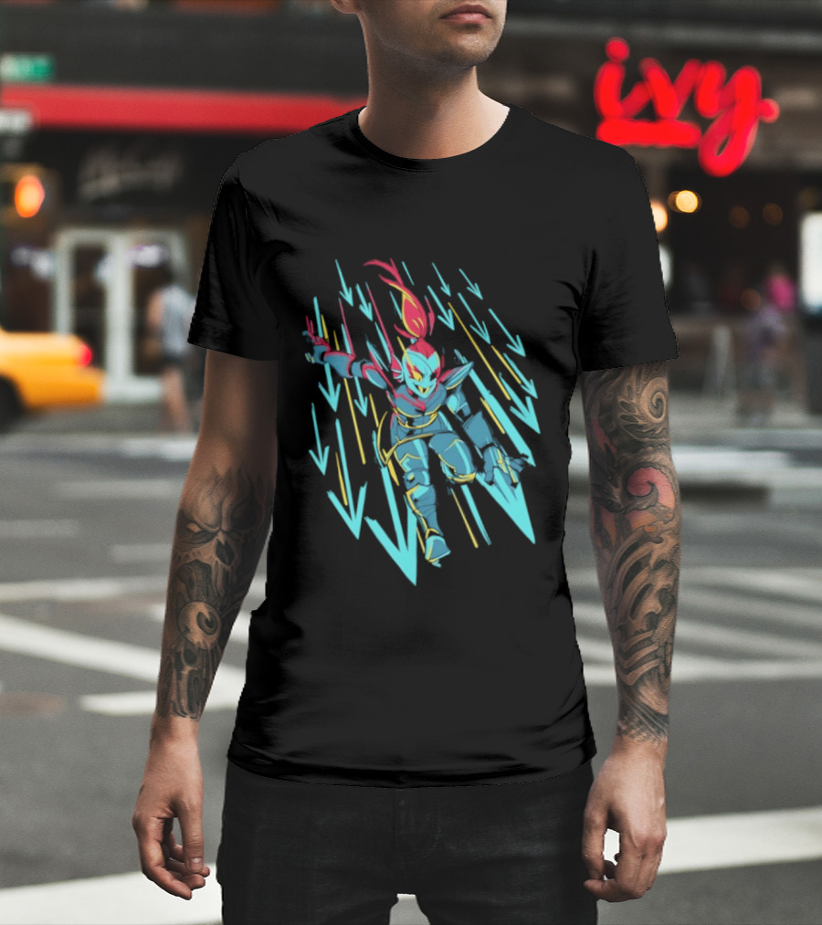 Undyne Onslaught 10th Anniversary Undertale T-Shirt