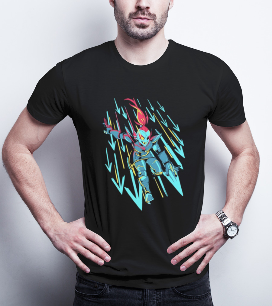 Undyne Onslaught 10th Anniversary Undertale T-Shirt