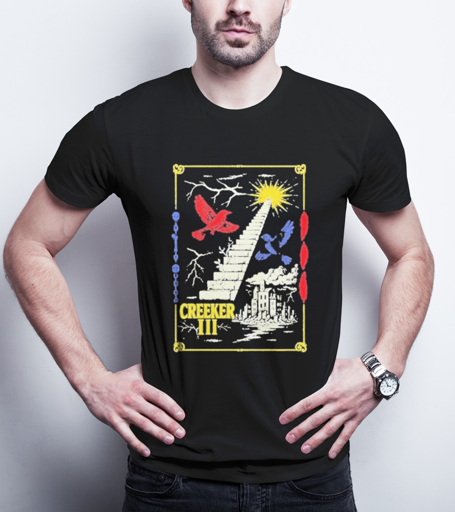Creeker III Stairway To Sun With Red Bird And Blue Bird T-Shirt