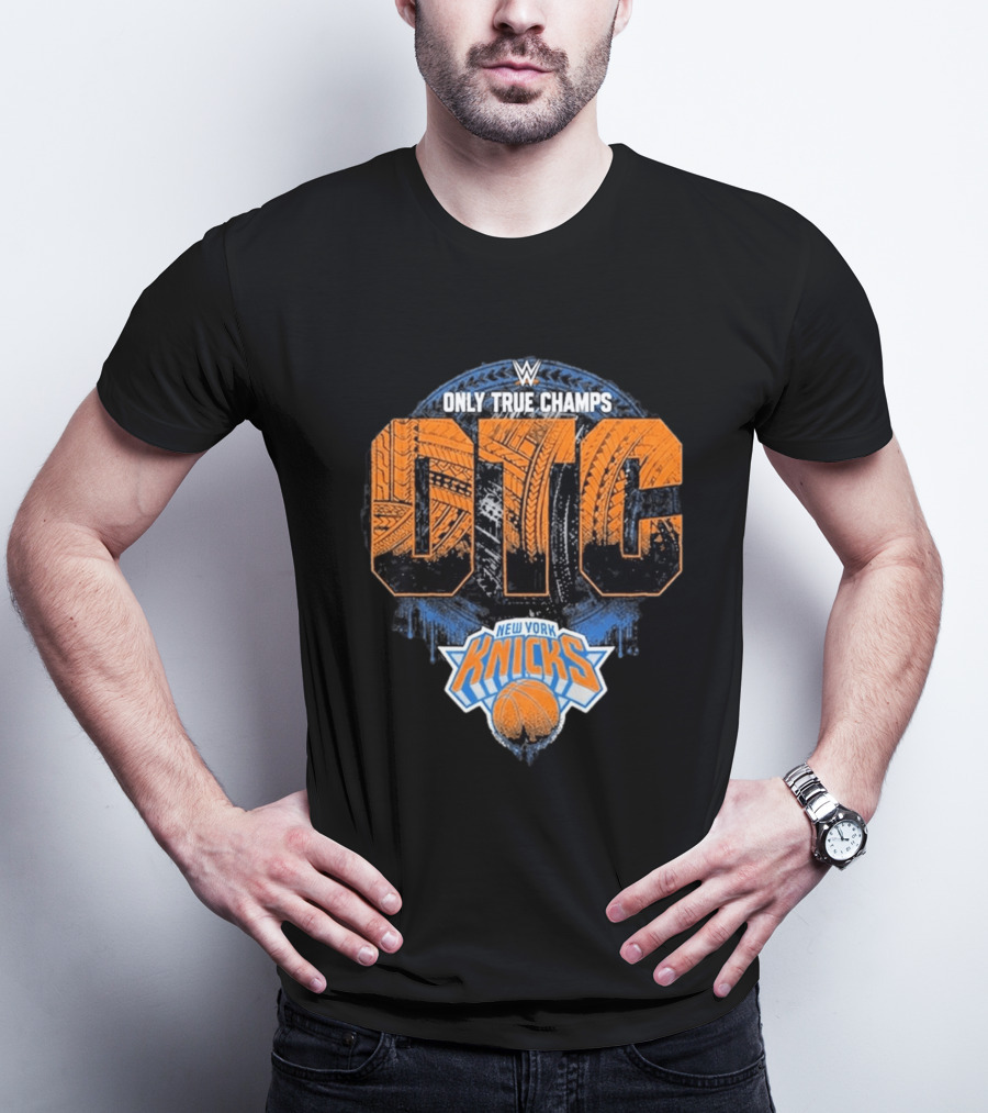 WWE Only True Champs OTC New York Knicks Basket T-Shirt