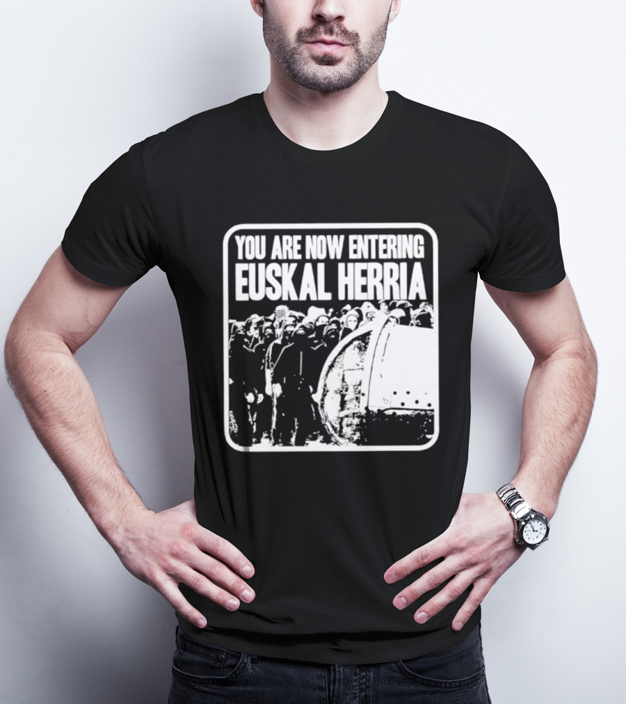 You Are Now Entering Euskal Herria Cosmic Tentacles Studio Edition Historic Basque Country Graffiti T-Shirt