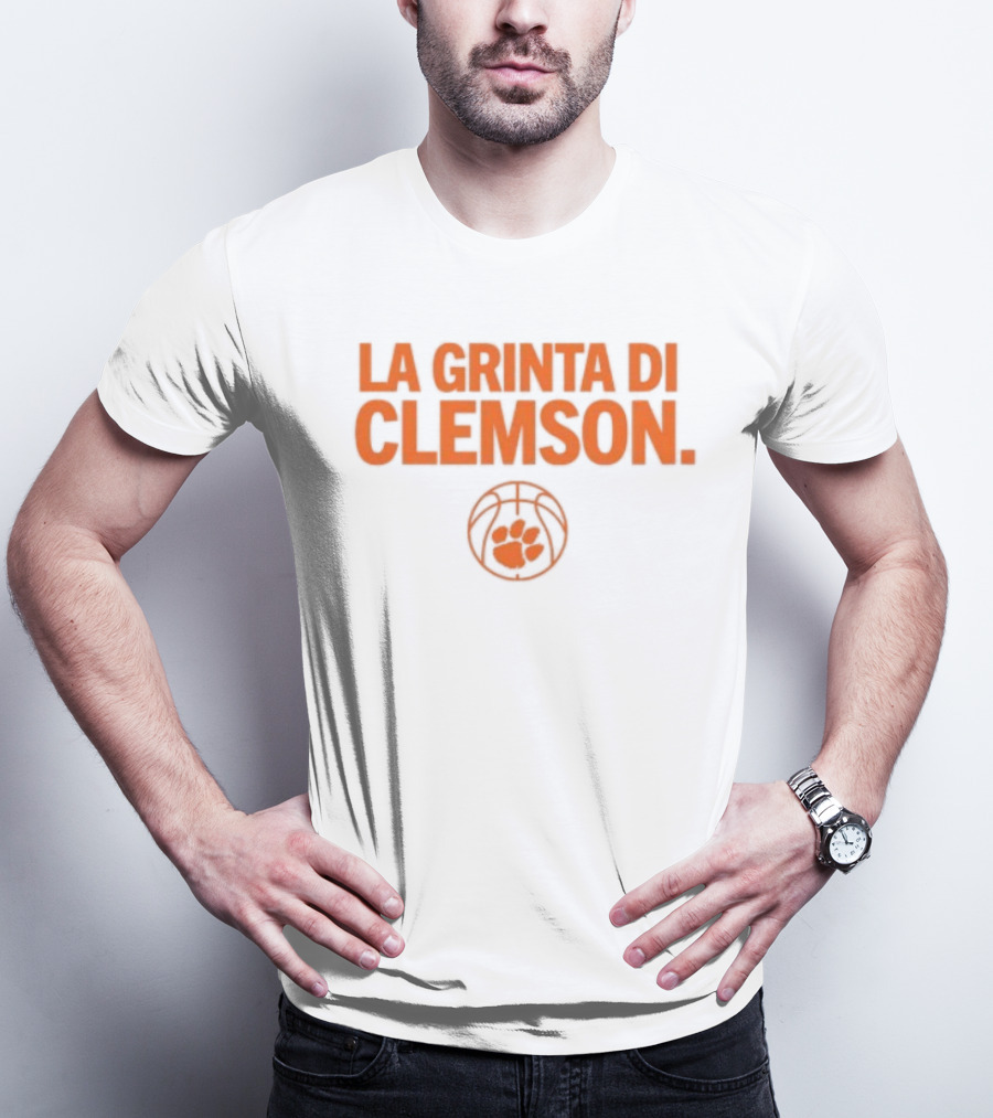 La Grinta Di Clemson Tigers Basketball Paw T-Shirt