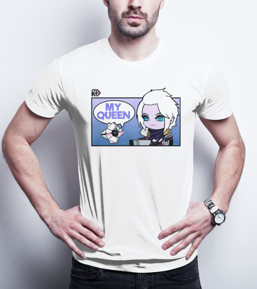 Mara Simp My Queen Chibi Character With Ghost Companion T-Shirt