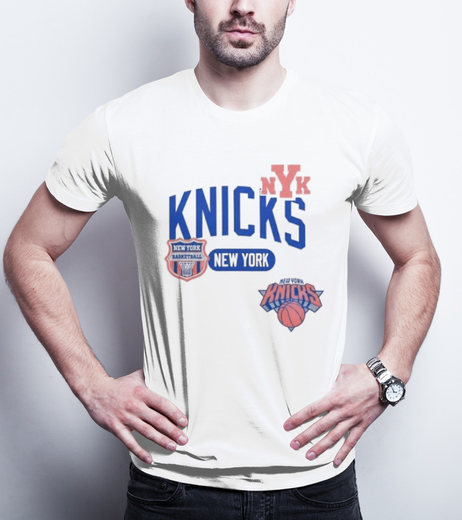 New York Knicks NYK Basketball NBA Collage T-Shirt