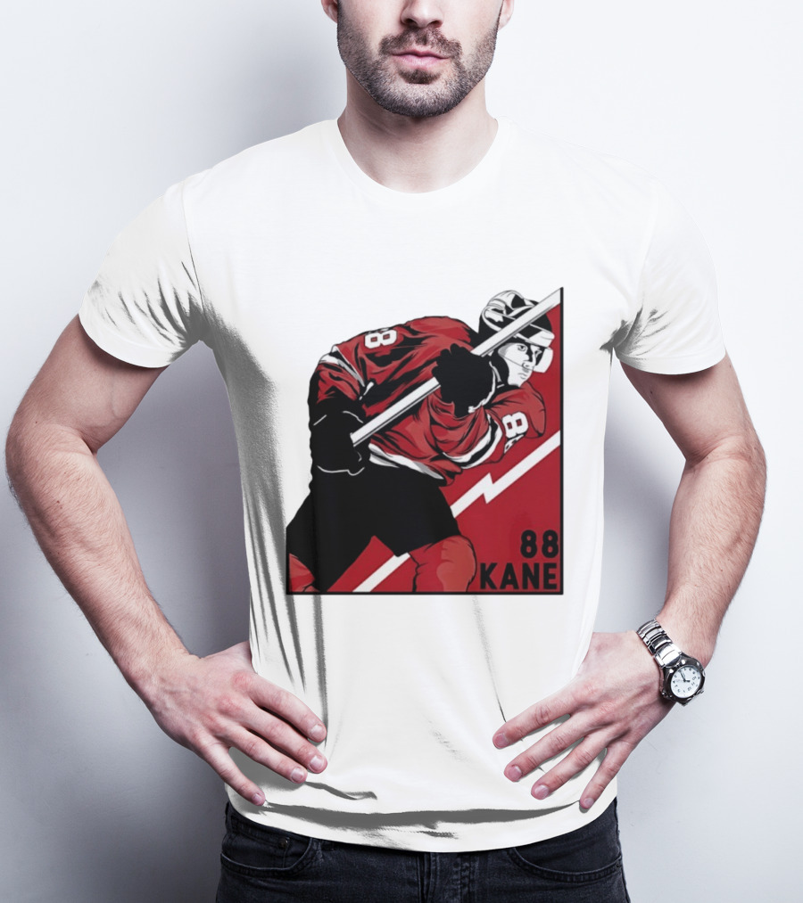Patrick Kane 88 Chicago Blackhawks Comic Style Hockey Player T-Shirt