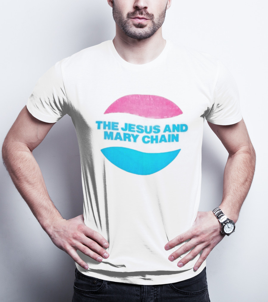 The Jesus And Mary Chain Pink Blue Lips Alternative Rock T-Shirt