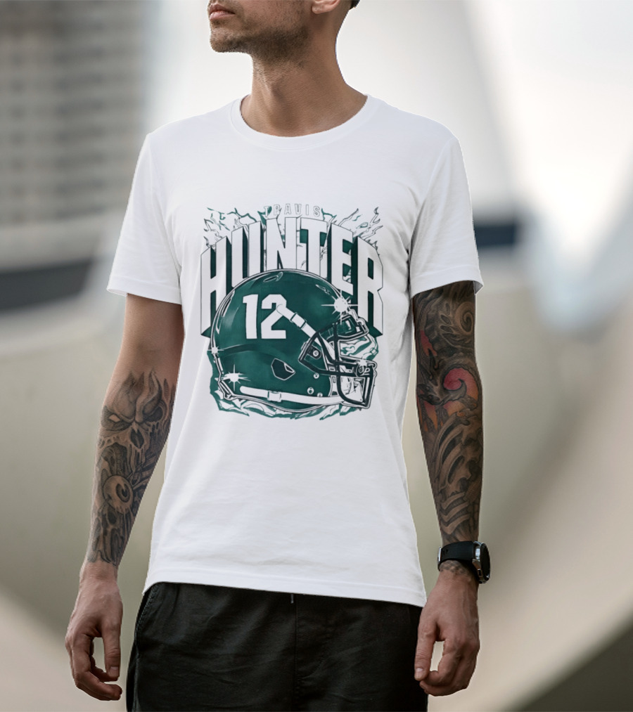 Travis Hunter 12 Helmet Jacksonville Jaguars Sports Fan T-Shirt