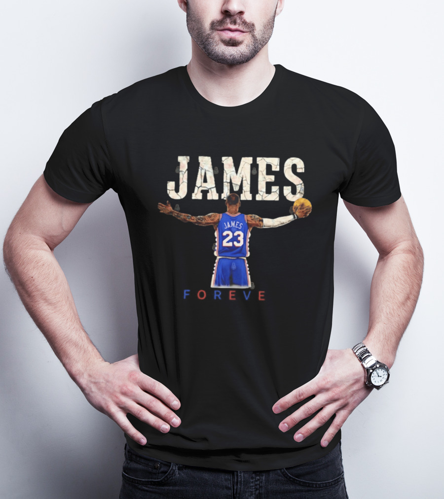 James 23 Forever Philadelphia 76ers Lebron James NBA T-Shirt