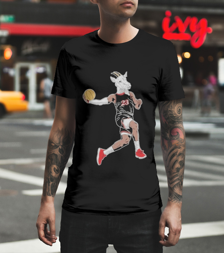 Lebron James 23 Goat Philly Basketball Legend Fan T-Shirt