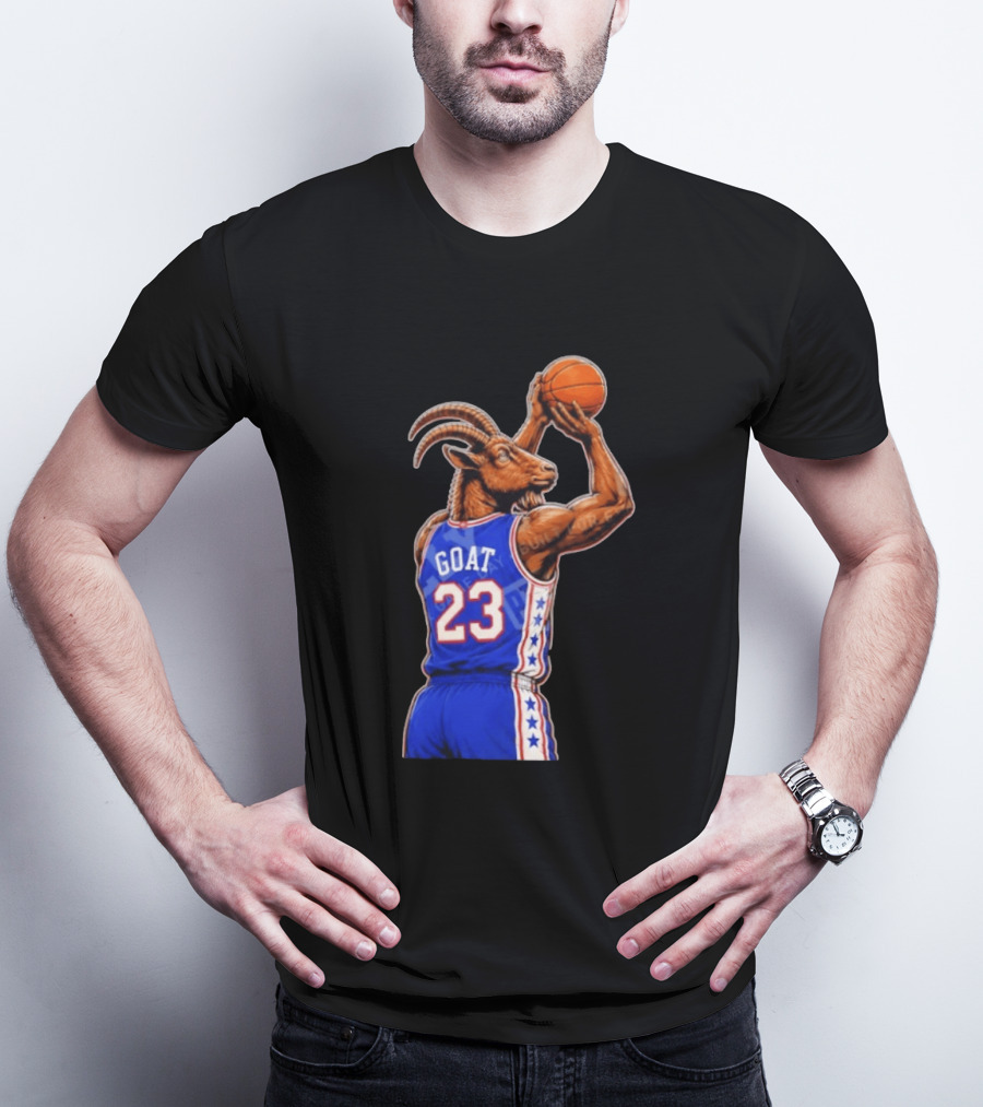GOAT 23 Basketball Jersey Philadelphia Sixers LeBron James T-Shirt