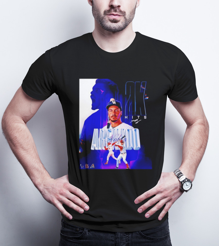 Nolan Arenado 2K Hits Retro Baseball Milestone Celebration T-Shirt