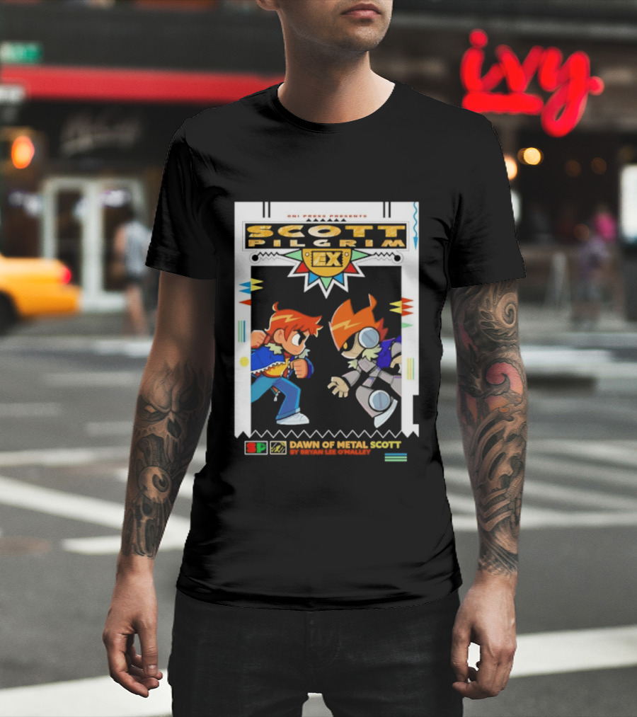 Scott Pilgrim Oni Press Bryan Lee O'Malley Damns Of Nega Scott T-Shirt