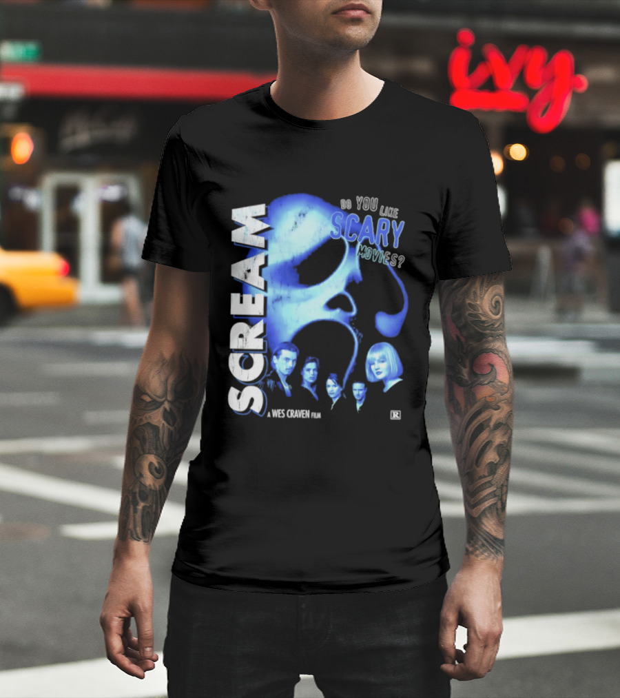 Scream Do You Like Scary Movies A Wes Craven Film Retro Collage T-Shirt