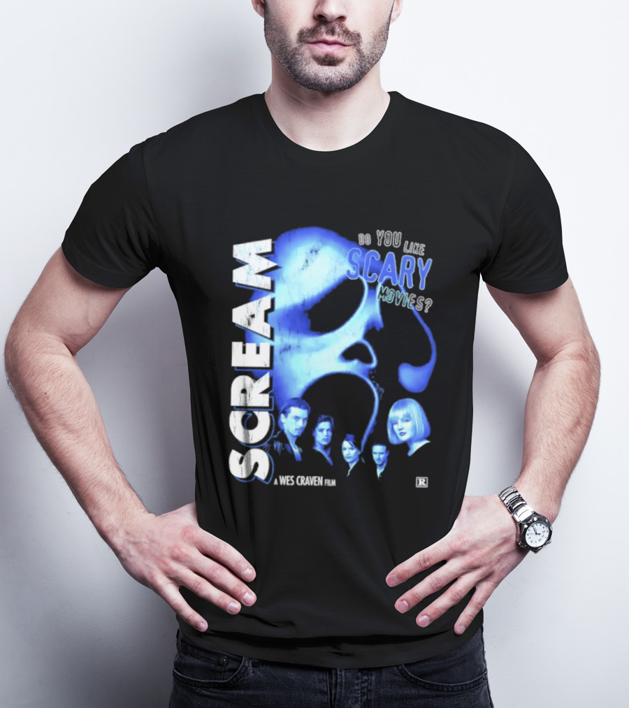 Scream Do You Like Scary Movies A Wes Craven Film Retro Collage T-Shirt