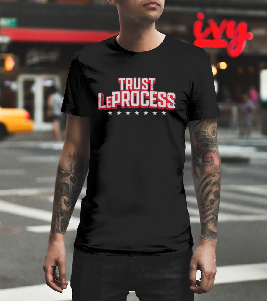 Trust LeProcess Basketball Phrase With Stars T-Shirt