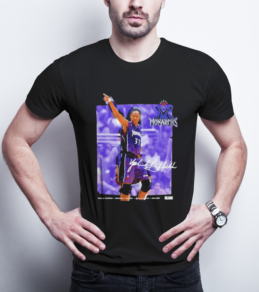 WNBA Yolanda Griffith 33 Sacramento Monarchs Basketball Legends T-Shirt
