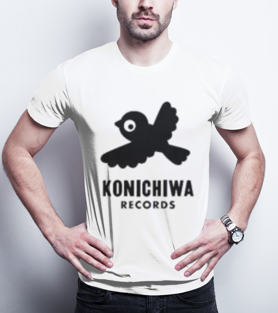 Konichiwa Records Black Bird Icon Gray Robyn Store T-Shirt