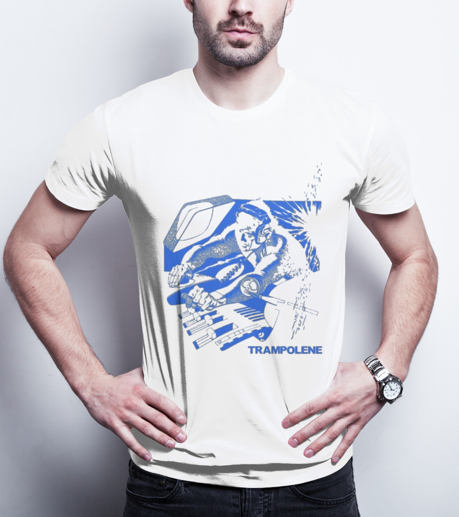 Trampolene DJ Tramps Music Mixing Motorcycle T-Shirt
