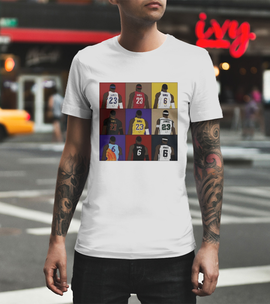 LeBron James Each Team History Philadelphia 76ers NBA 2026 T-Shirt