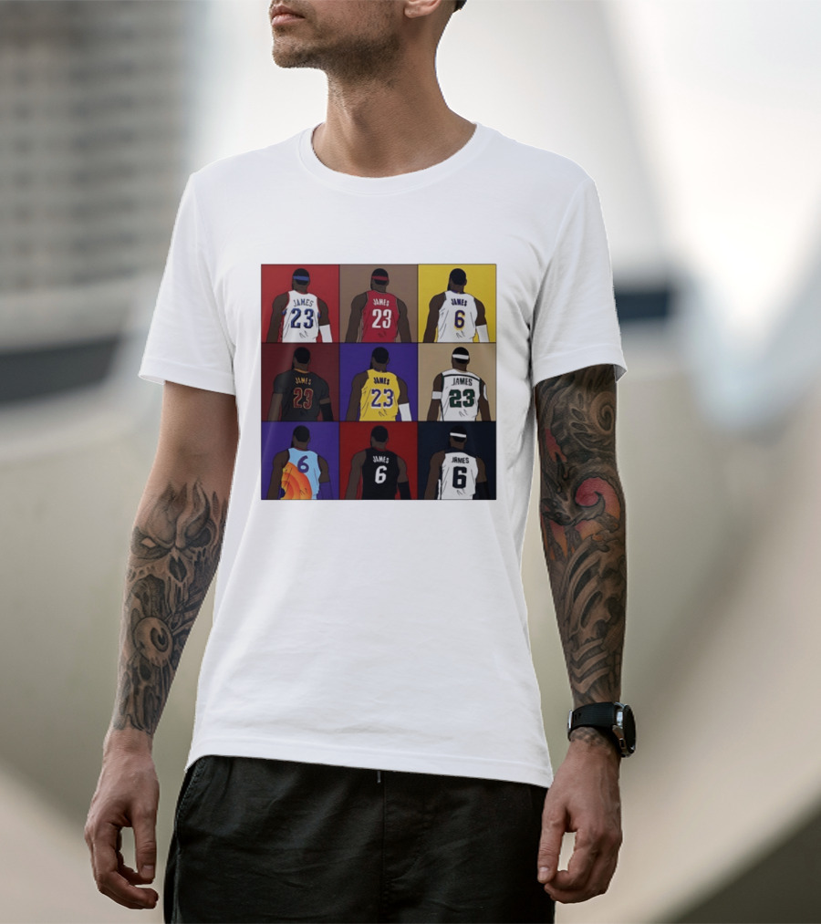 LeBron James Each Team History Philadelphia 76ers NBA 2026 T-Shirt