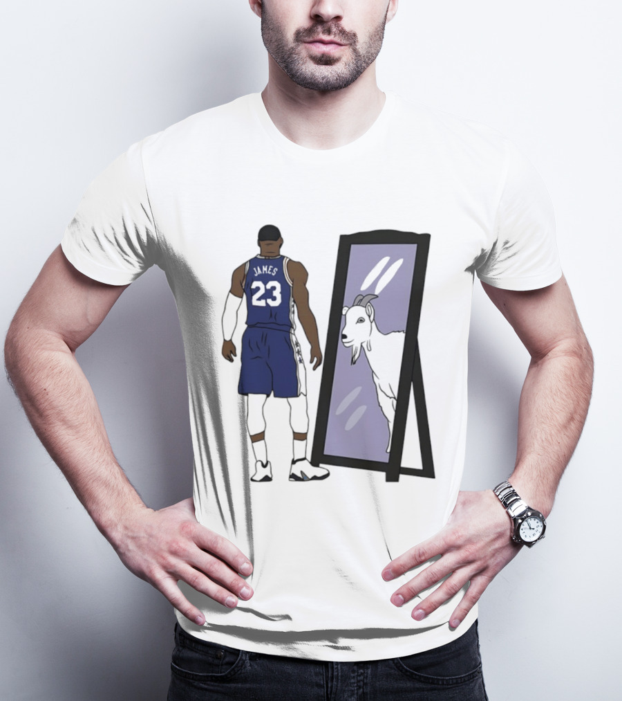 LeBron James Mirror 23 GOAT Reflection Philadelphia 76ers T-Shirt