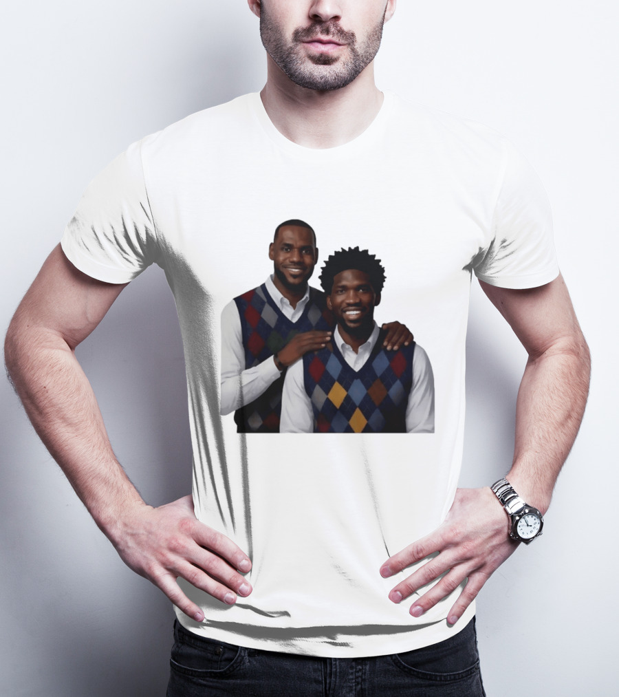 Lebron James Joel Embiid Philadelphia 76ers Step Brothers Crossover NBA Comedy T-Shirt