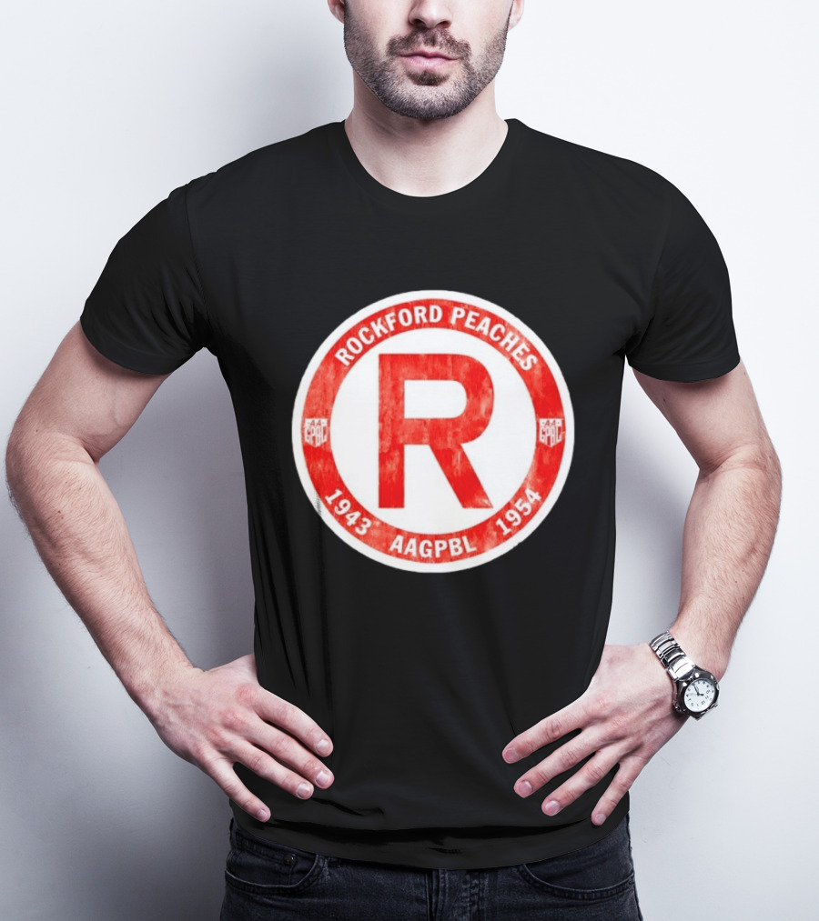 Rockford Peaches 1943 1954 AAGPBL T-Shirt