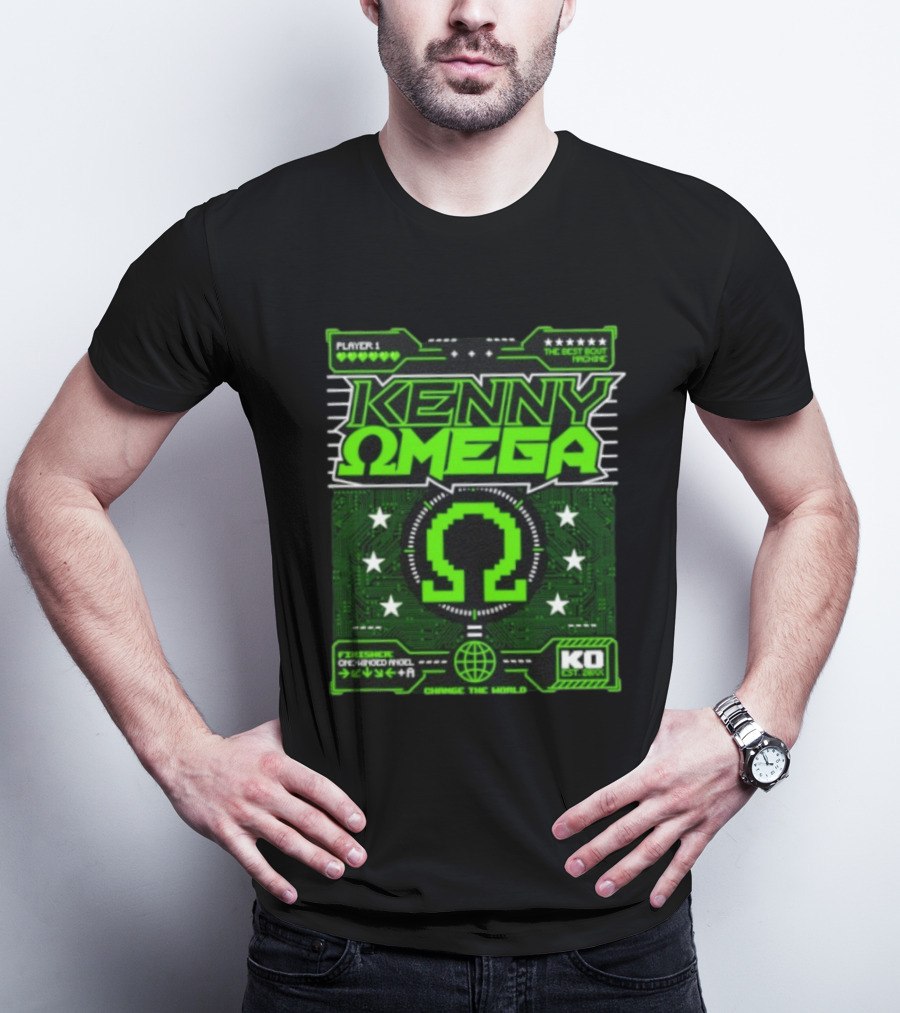 Kenny Omega Player 1 The Best Bout Machine One Winged Angel KO Change The World T-Shirt