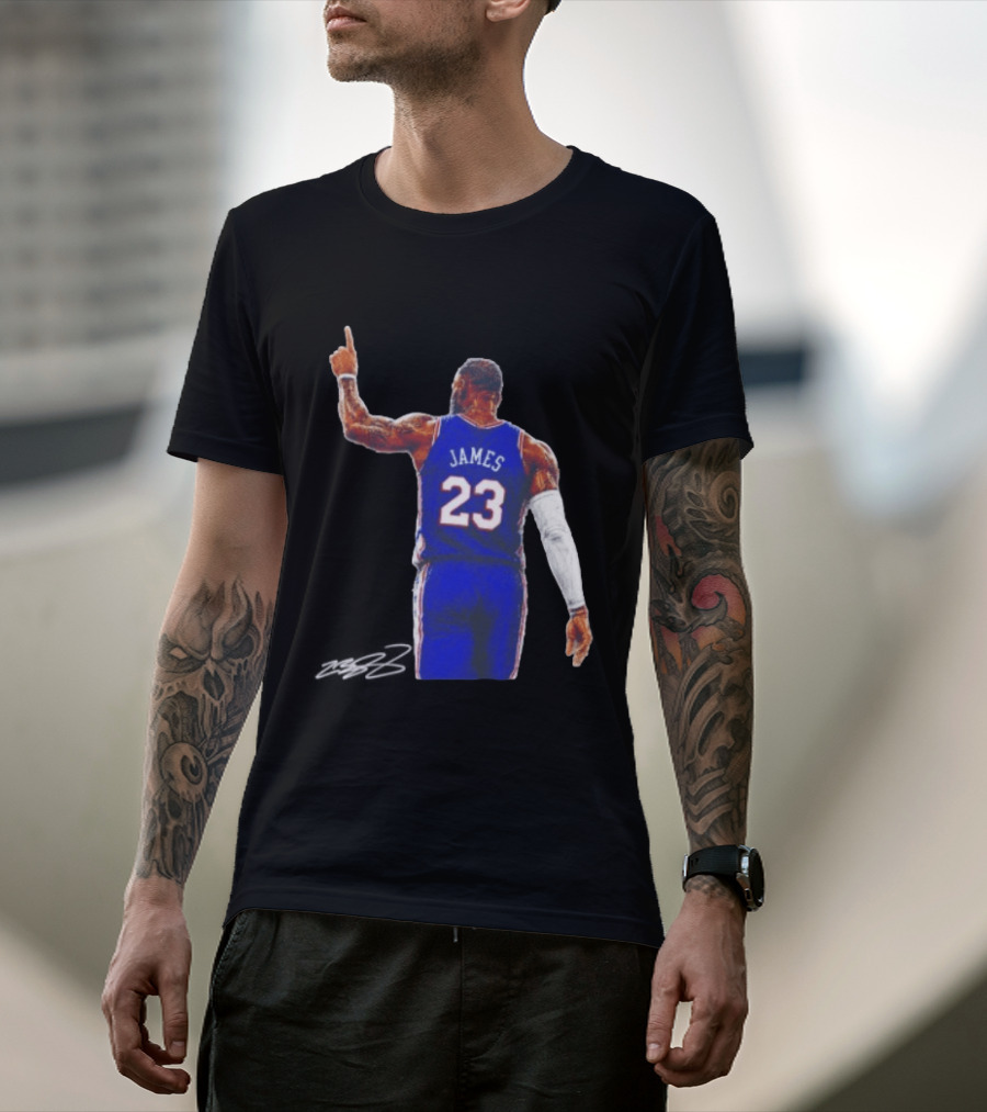 LeBron James 23 Philadelphia 76ers Jersey Iconic Basketball T-Shirt