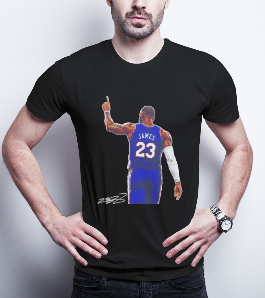 LeBron James 23 Philadelphia 76ers Jersey Iconic Basketball T-Shirt