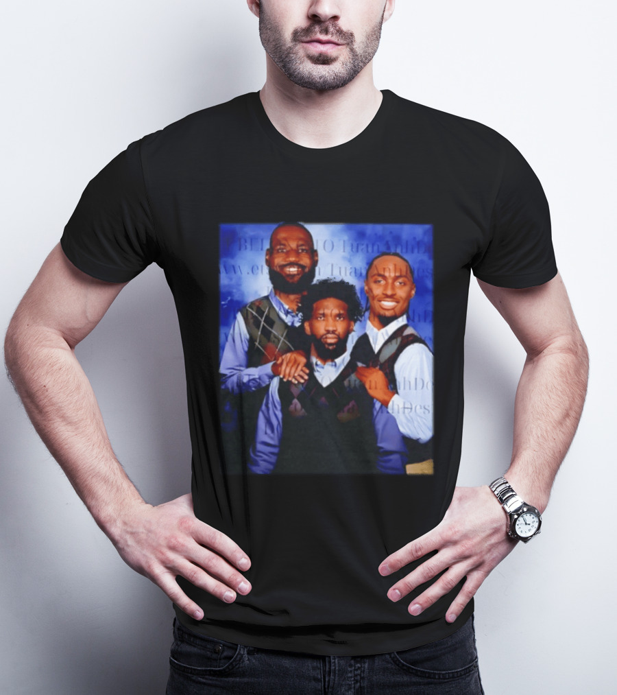 LeBron James Tyrese Maxey Joel Embiid Step Brothers Philadelphia Basketball T-Shirt