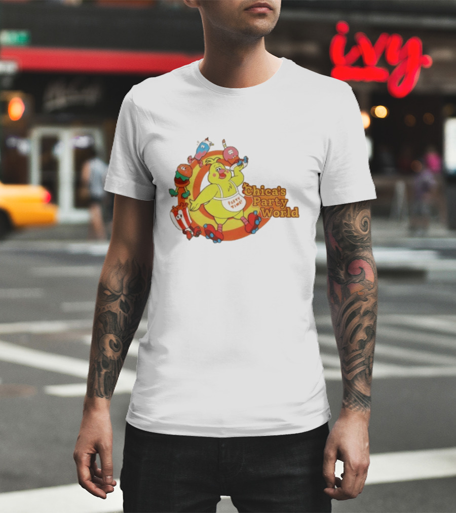 Chica's Party World Party Time Chica Five Nights At Freddy's T-Shirt
