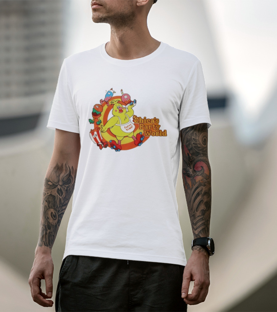 Chica's Party World Party Time Chica Five Nights At Freddy's T-Shirt